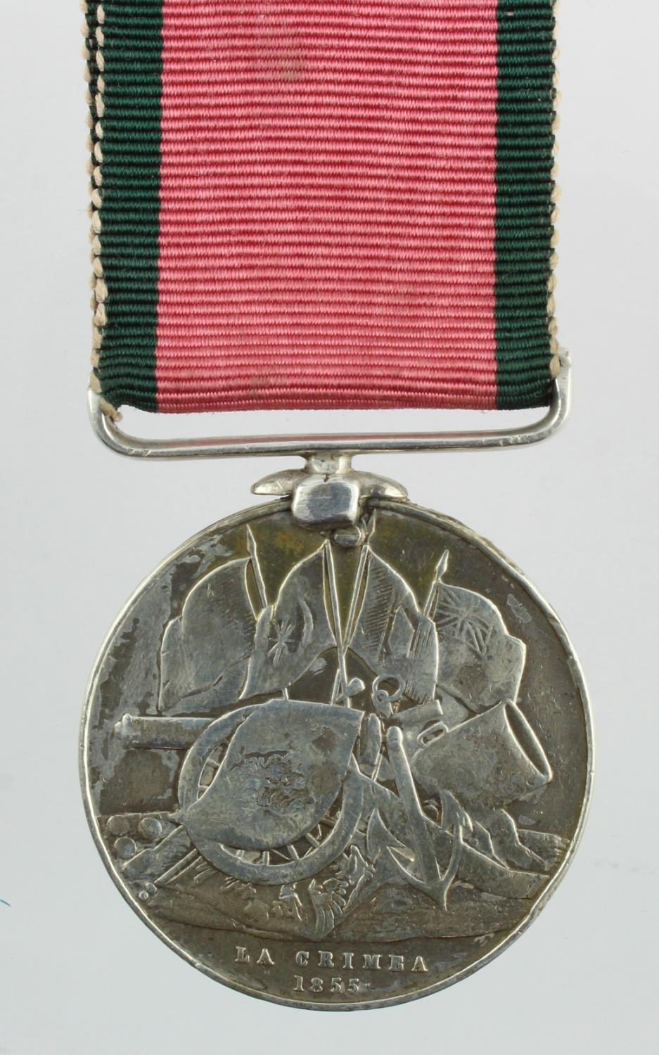 Turkish Crimea Medal 1855 "La Crimea", engraved (3640 R Jones 23d R.W.F ...