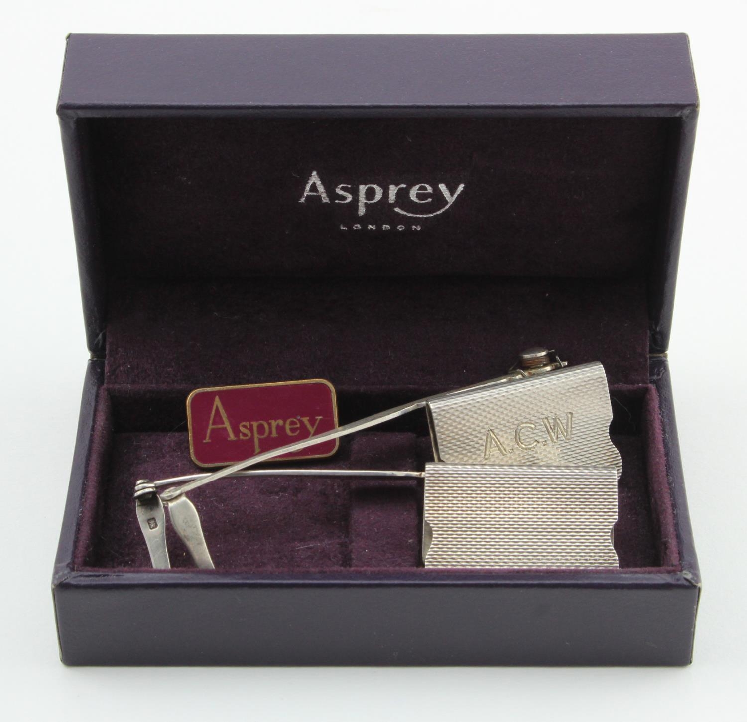 Asprey. Silver pair of bookmarks by Asprey of london, hallmarked 'A ...