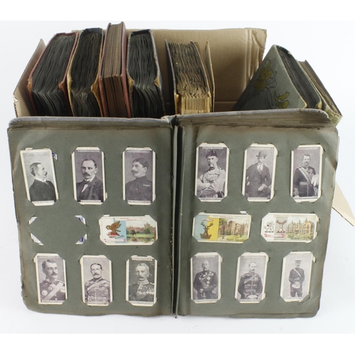 Collection of cards contained in 8 vintage albums, many sets & part ...