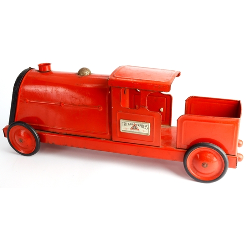 Triang Express tinplate train with original paper label