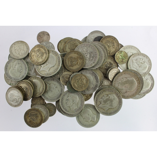 GB pre-1947 silver coins, 500g.