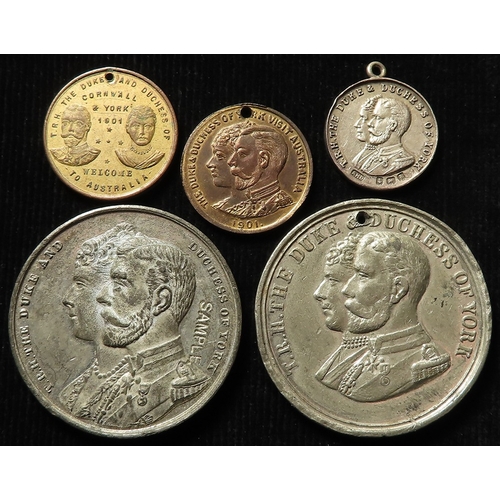 Australian Commemorative Medals (5) Duke & Duchess of York Opening of ...