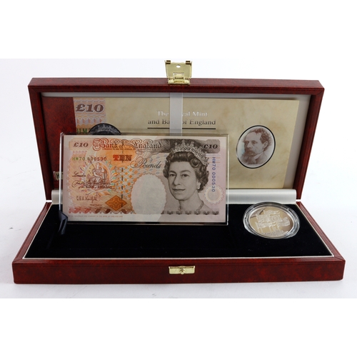 Royal Mint: The Royal Mint and Bank of England Ten Pounds and Silver ...