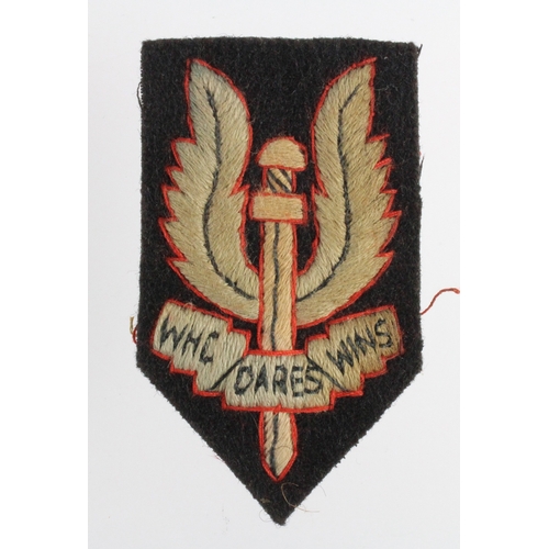 Badge an SAS WW2 style Beret badge, service wear.