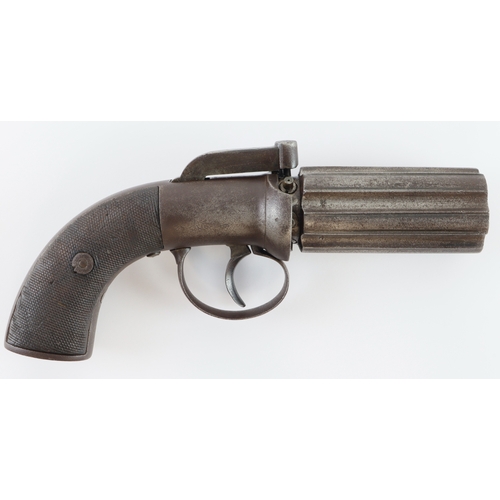 Pepperbox Six-shot Double-action Percussion Revolver, circa 1850, 80 ...