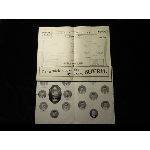Football programme - Huddersfield v Preston North End FA Cup Final 30/4 ...