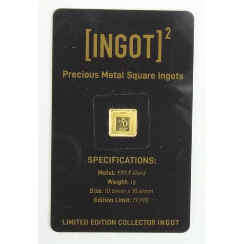 Gold ingot (1g) in a CPM card