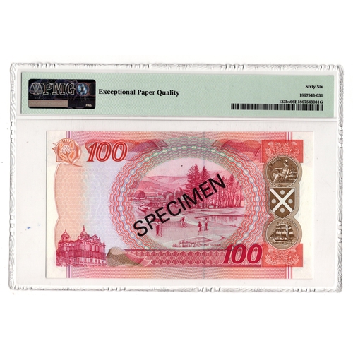 Scotland, Bank of Scotland 100 Pounds dated 18th August 1997, SPECIMEN ...