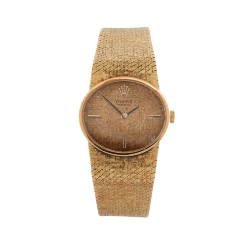 Rolex, 18ct yellow gold, case ref. 679J, import marks London 1989. The ...