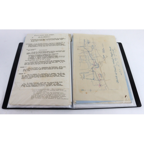 WW1 interesting file of documents relating to Lt. Col. N H Waller ...