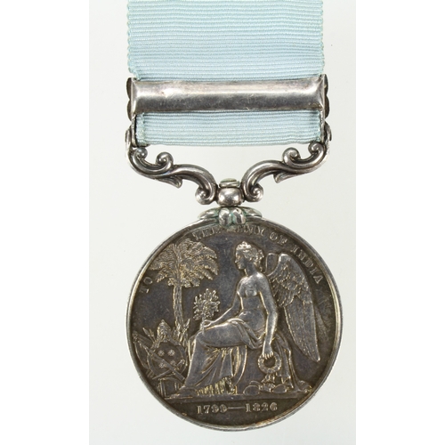 Army of India Medal 1799-1826, clasp Nepaul (Jonathan Merrett. 66th ...