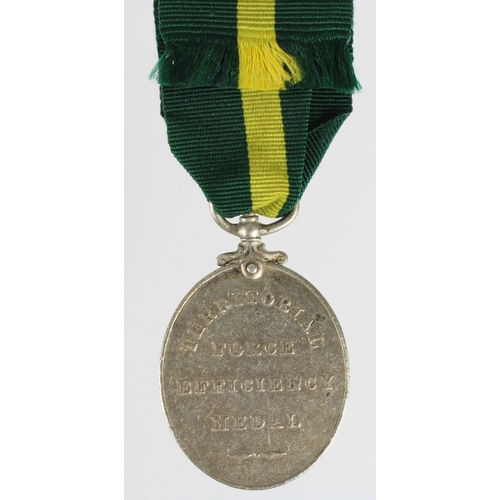 Territorial Force Efficiency Medal GV (200390 Sjt W Holdsworth 4/The Queens R) Wounded twice GSW Arm