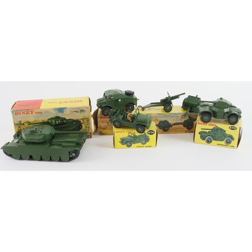 Dinky Toys. Four boxed Dinky Military models, comprising nos. 651, 670 ...