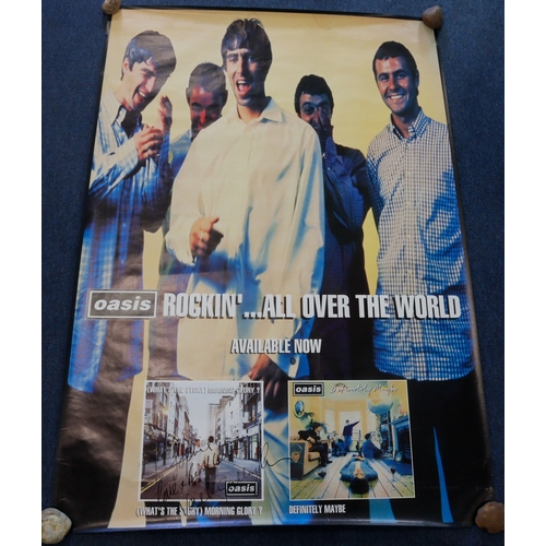 Oasis interest. A large original Oasis poster from Creation Records ...
