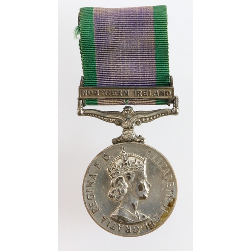 CSM QE2 for Northern Ireland (24089391 Pte R C Bromley ACC) medal has ...
