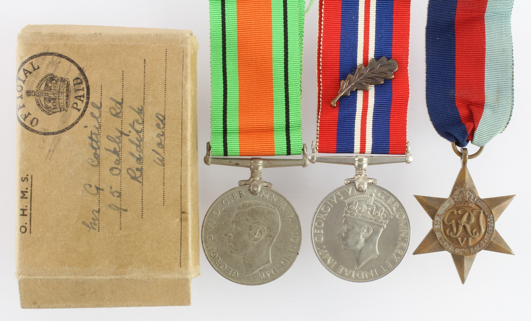 Group attributed to MX118226 G P Cottrill RN. Born Redditch. Also ...