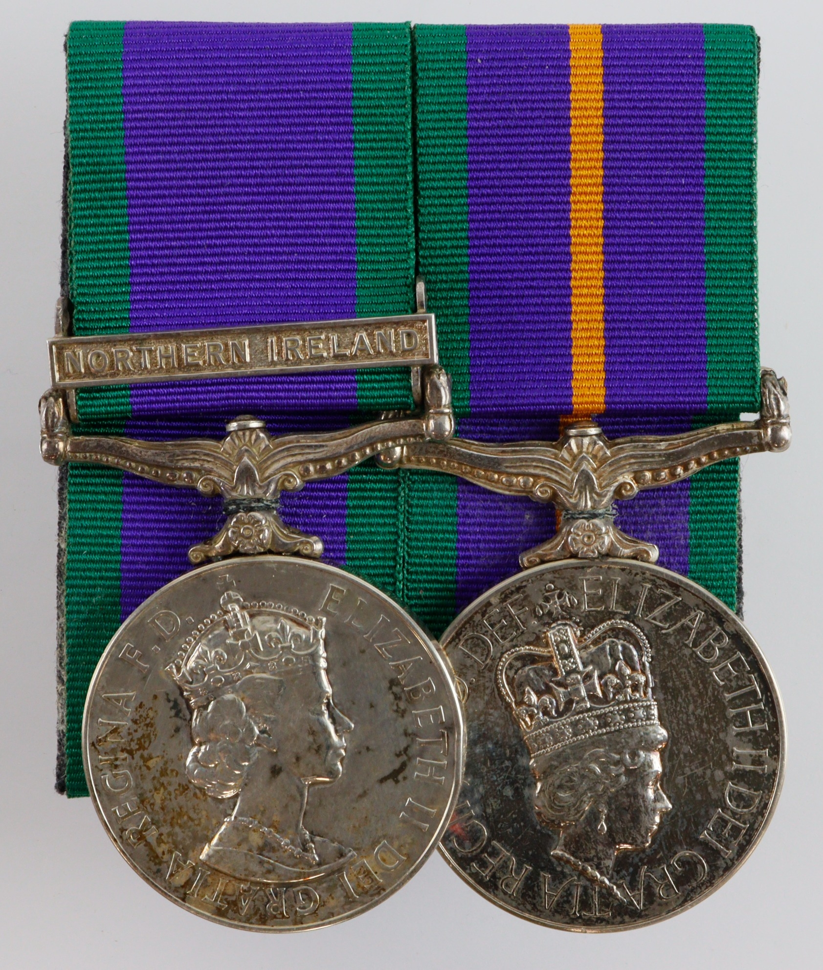 Group mounted for wear - CSM QE2 for Northern Ireland (24667653 Cpl W S ...