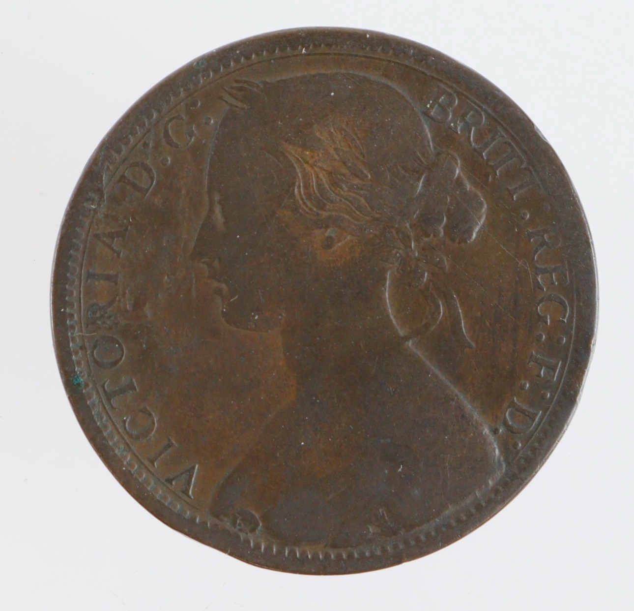 Penny 1869 (rare date) VG/F.