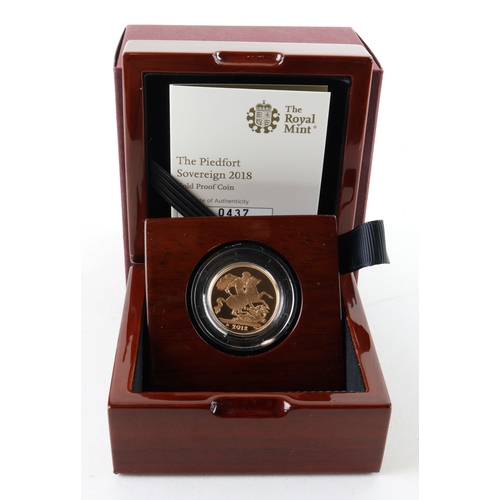 Sovereign 2018 Proof FDC boxed as issued