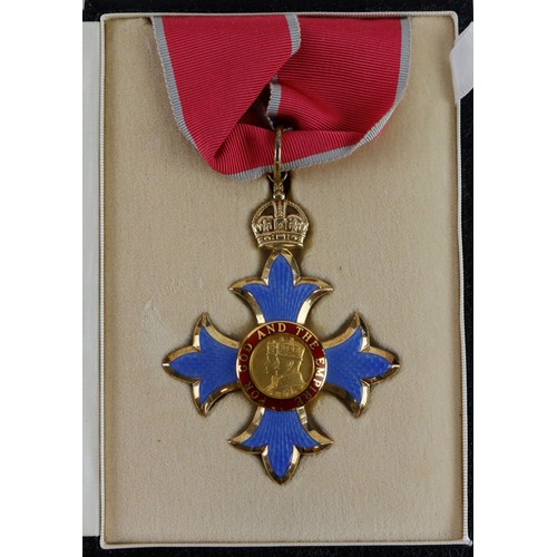CBE a modern Official Commanders neck badge in fitted case.