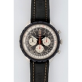 Breitling Navitimer, stainless steel, ref. 0816, circa 1968. The black ...