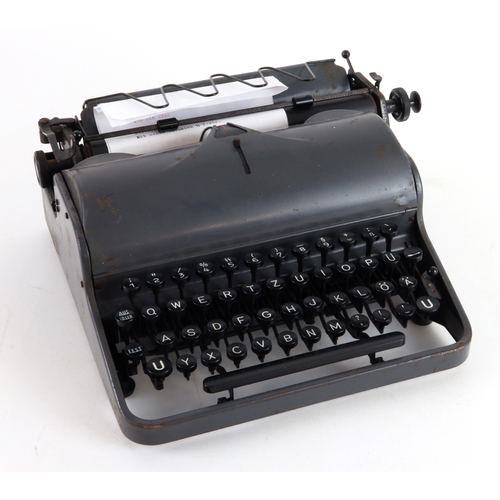 German original scarce SS Olympia typewriter with SS key in working ...