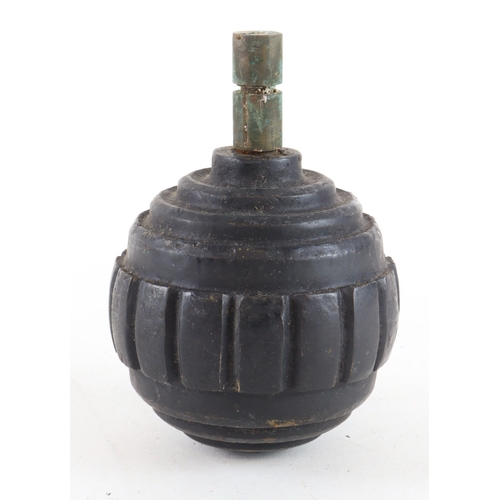 German WW1 Krugel ball grenade model 1915 complete with fuse, deactivated.