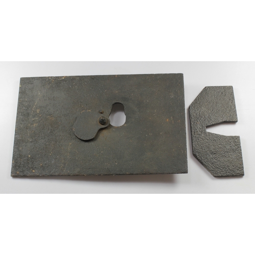 WW1 German trench sniper shield with working flap with WW1 French ...