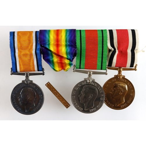 BWM (29478 Pte H Briggs RAMC) Defence Medal and GVI Special ...