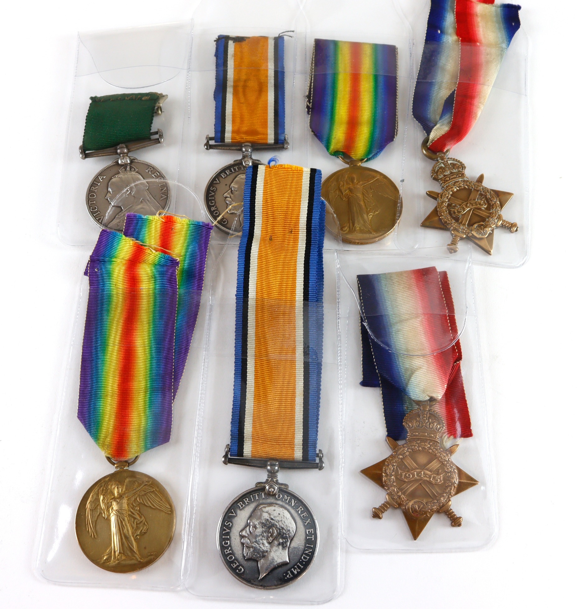 Gunter family medals - QV Volunteer Force LSM (Corpl T.Gunter 1st G.V.A ...