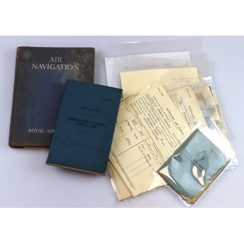 RAF WW2 interesting group W/O 819069 Gordon Herbert Tully enlisted 22-3 ...