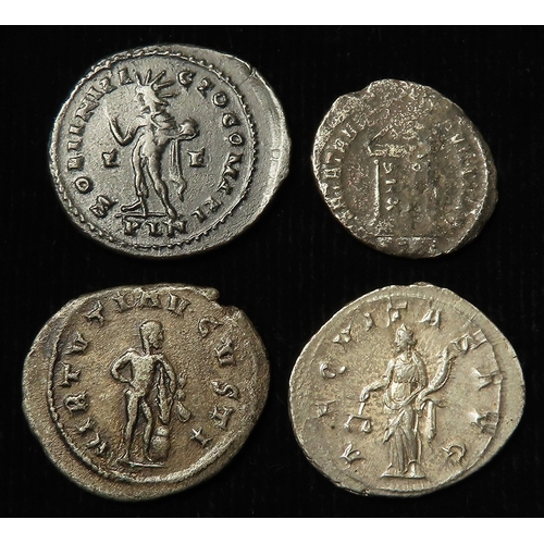 Roman Imperial (4): Anoniniani: Gordian III silver, Aequitas standing l ...