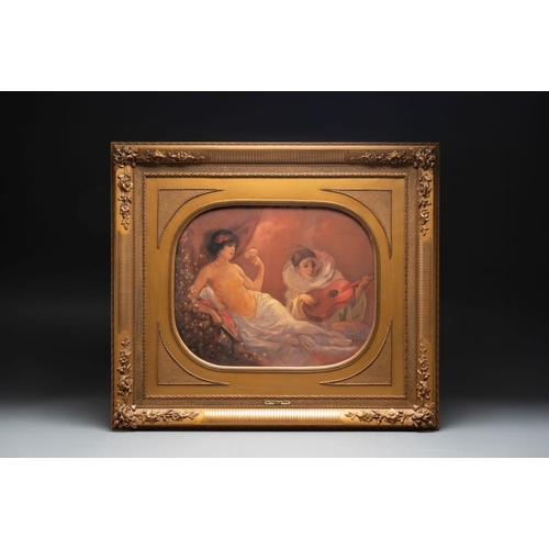 Jean-Francois De Boever (Ghent, 1872-1949): The Odalisque, oil and ...