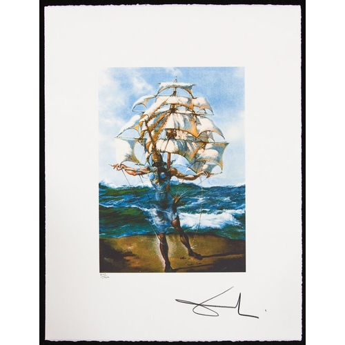 Salvador Dali (after) "The Ship" sheet size 50 x 65 cm, lithography ...