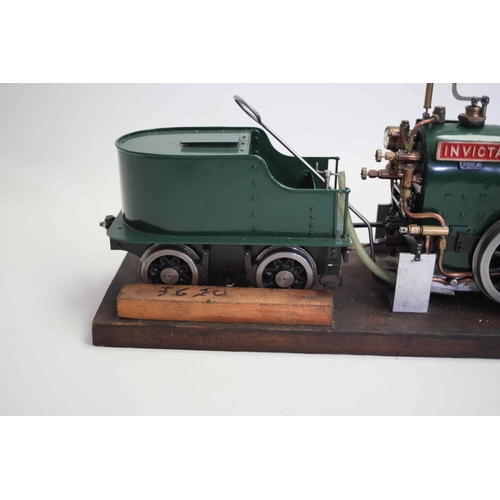 Large Scale Steam Engine, Invicta on plinth Dimensions of Base: Length ...