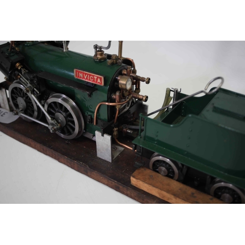 Large Scale Steam Engine, Invicta on plinth Dimensions of Base: Length ...