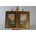 Pair of Late 19th Century Early 20th Century Watercolours by E. Lewis ...