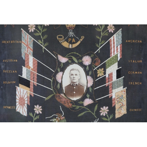 Framed Embroidery Commemorating Allied Forces in China, 1912-1913 This ...