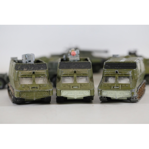Assortment of Eight Miniature Military Vehicles by Dinky Toys and ...