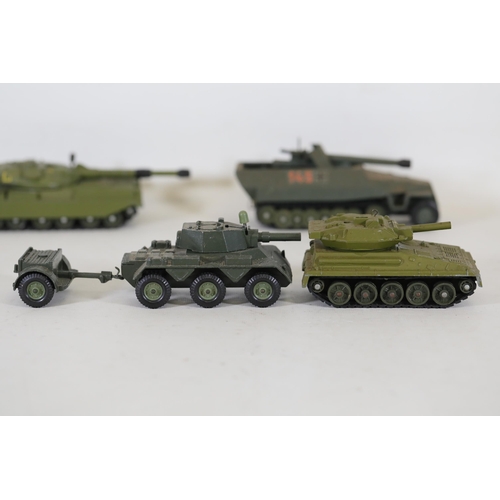Assortment of Eight Miniature Military Vehicles by Dinky Toys and ...