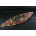 **Traditional Zambian Bark Shield with Two Spears** This lot features a ...