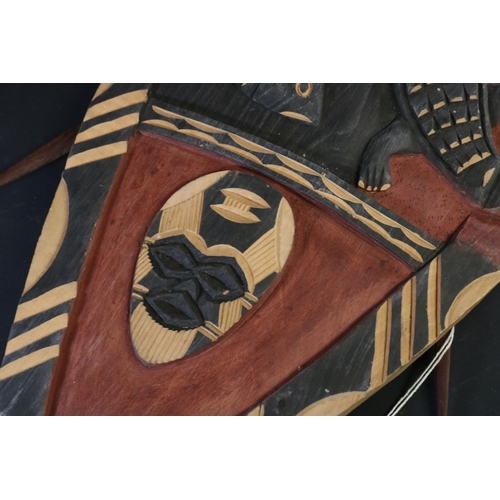 **Traditional Zambian Bark Shield with Two Spears** This lot features a ...