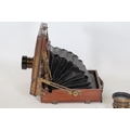 Antique Mahogany and Brass Large Format Camera with Accessories ...