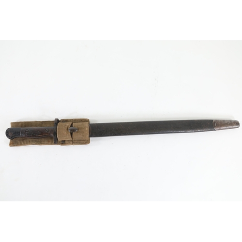 Australian Lithgow Pattern 1907 Bayonet with Scabbard and Canvas ...