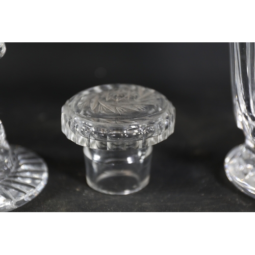 Collection of Cut Glass and Crystal Items This group includes five ...