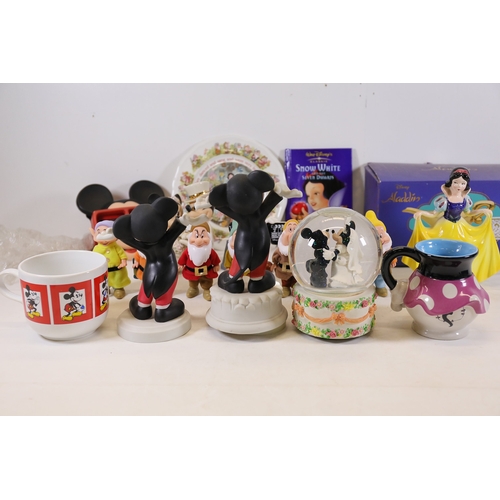 Extensive Disney Memorabilia Collection Ornaments Cups plates Etc An ...