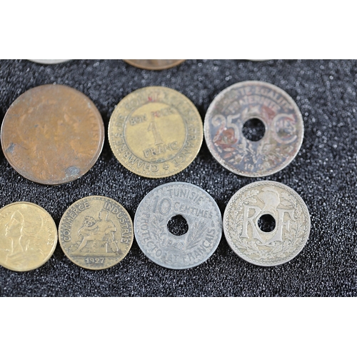 **Collection of French Coins (19th-20th Century)** A varied collection ...