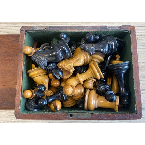 Jaques Of London Antique Chess and Draughts Set In Jaques Box. Mid 19th ...