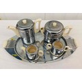 Art Deco "Everhot" tea set, circa 1930s, made in England. Comprises ...