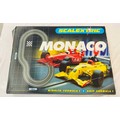 Scalextric Monaco slot car racing set features Minolta and Agip Formula ...